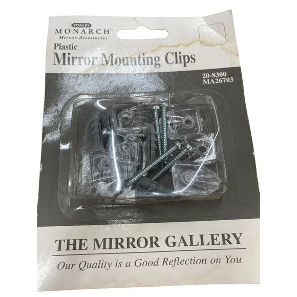 Monarch | Other | New Plastic Mirror Mounting Clips Mirror Gallery ...